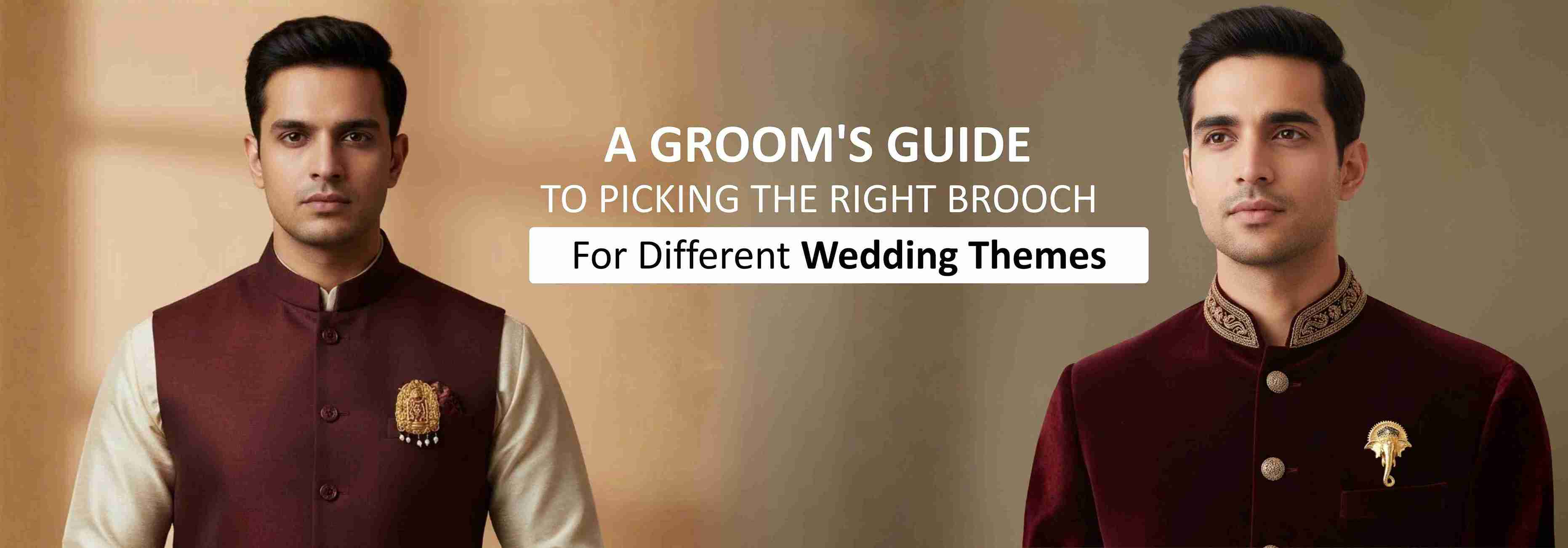 A Groom's Guide To Picking The Right Brooch For Different Wedding Them ...