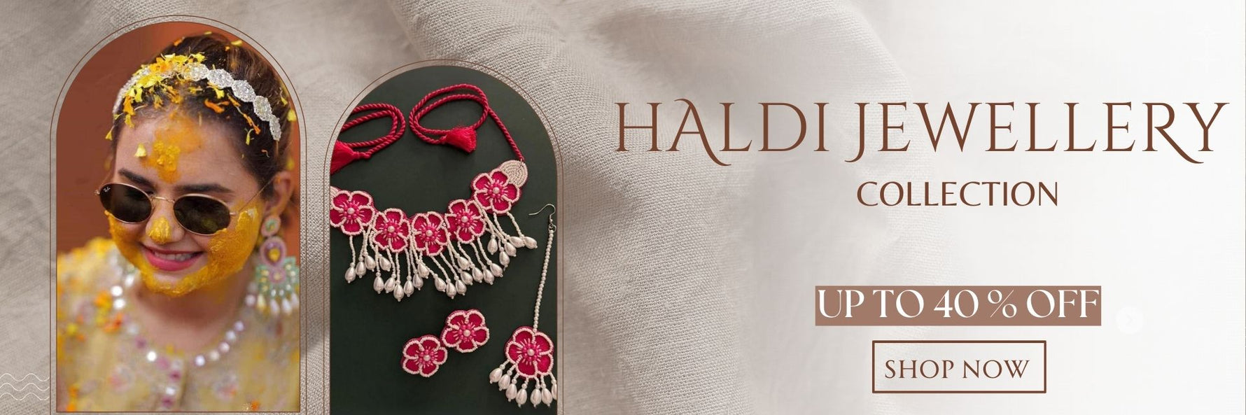 Buy Floral Haldi Jewellery for Brides Online
