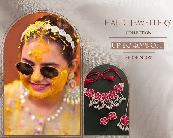 Buy Floral Haldi Jewellery for Brides Online