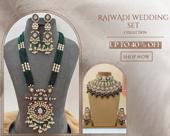 Buy Rajwadi Wedding Sets online - Ishhaara