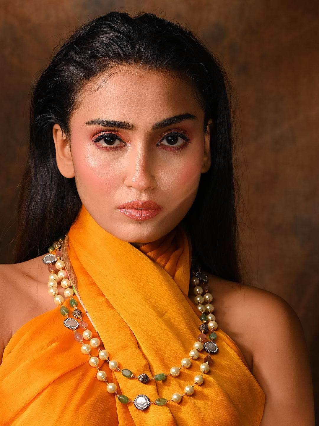 Buy Baroque Double Layered Semi Precious Mala Online - Ishhaara