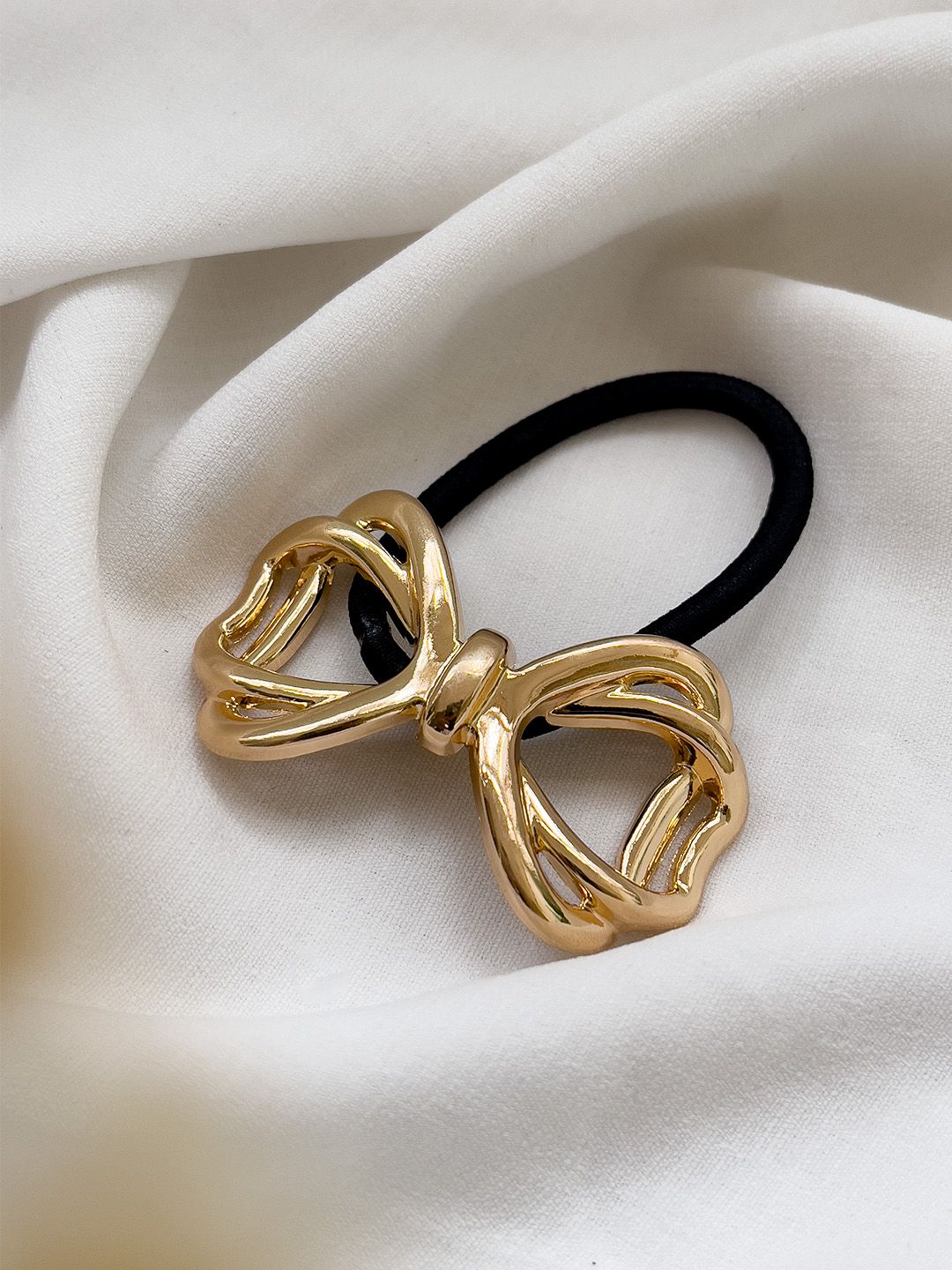 Buy Bow Shaped Stainless Steel Rubber Band Online - Ishhaara