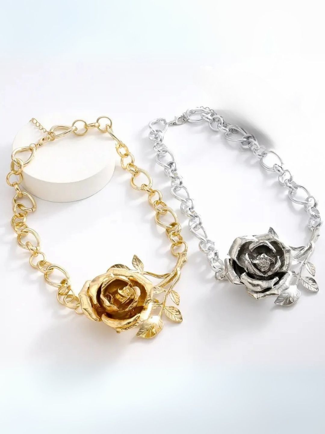 Buy Chunky Rose Necklace Online - Ishhaara