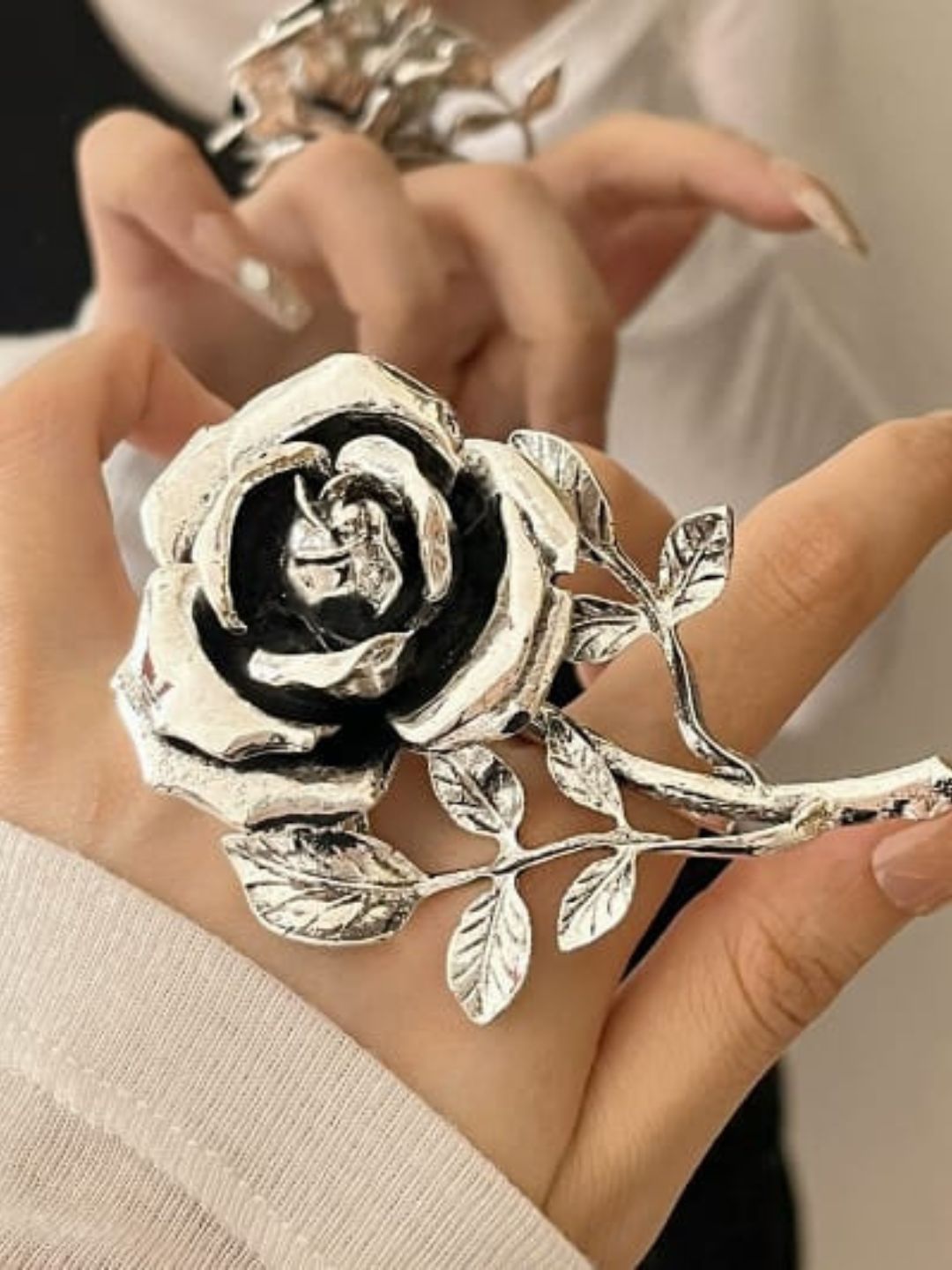 Buy Chunky Rose Ring Online - Ishhaara