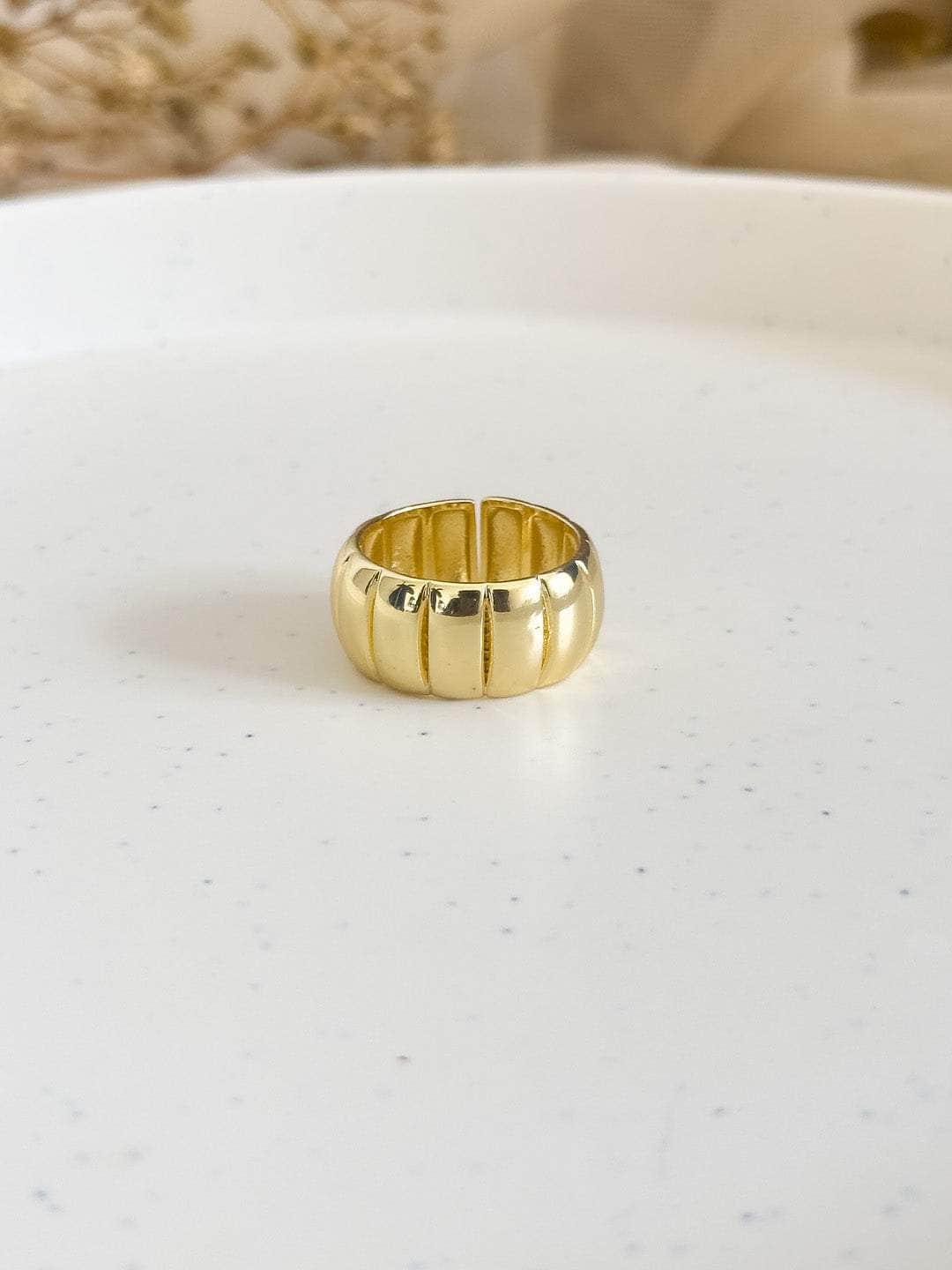 Buy Gold Chunky Statement Ring Online - Ishhaara