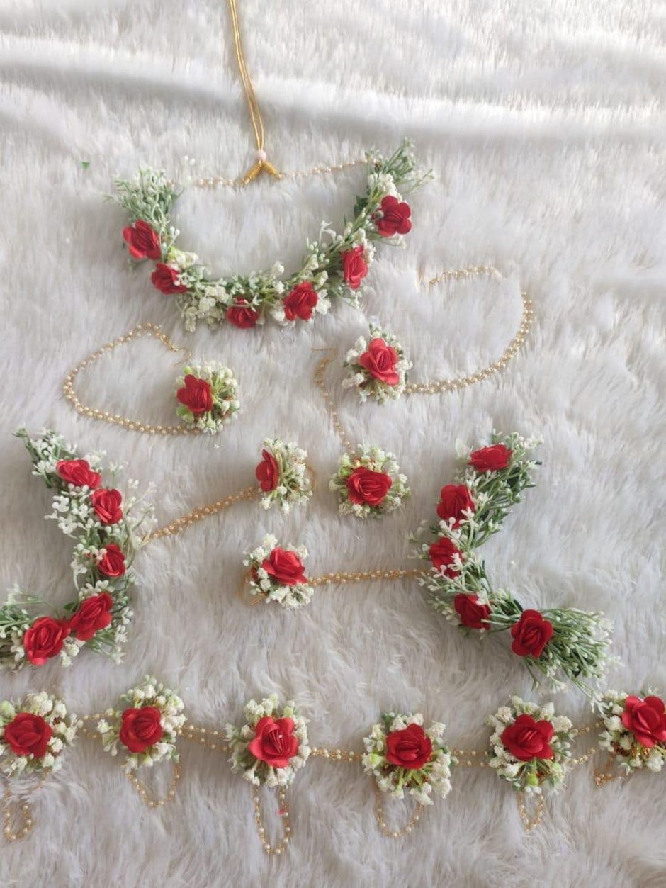 Buy Floral Haldi Jewellery for Brides Online