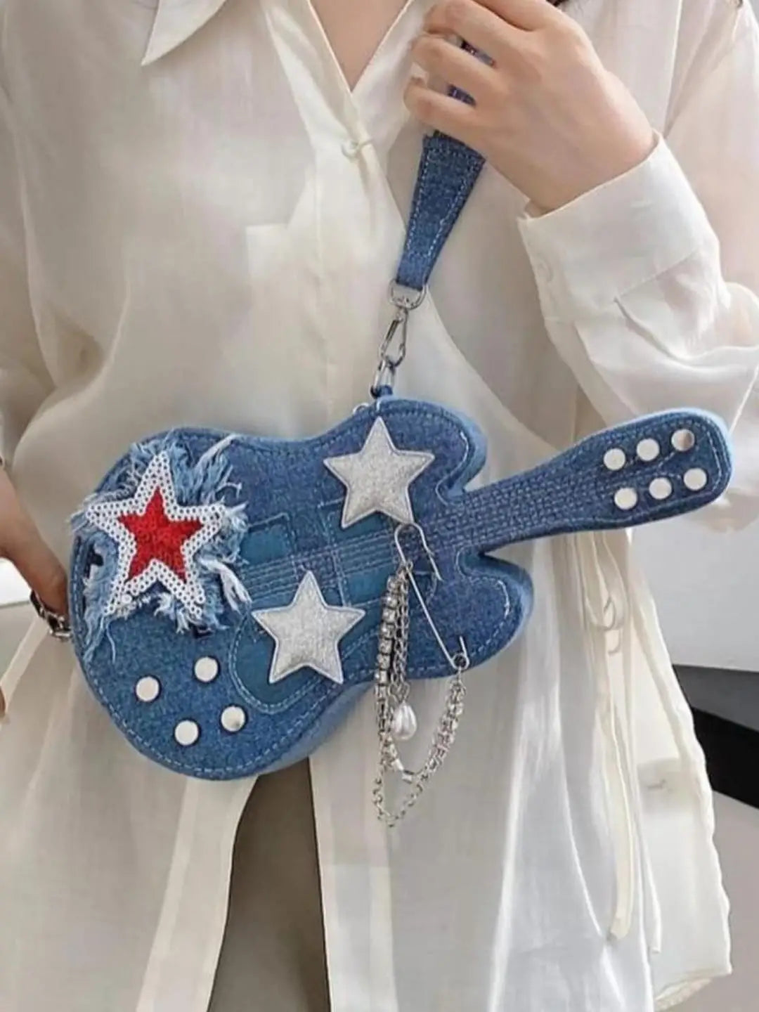 Buy Guitar Shaped Shoulder Bag Online - Ishhaara