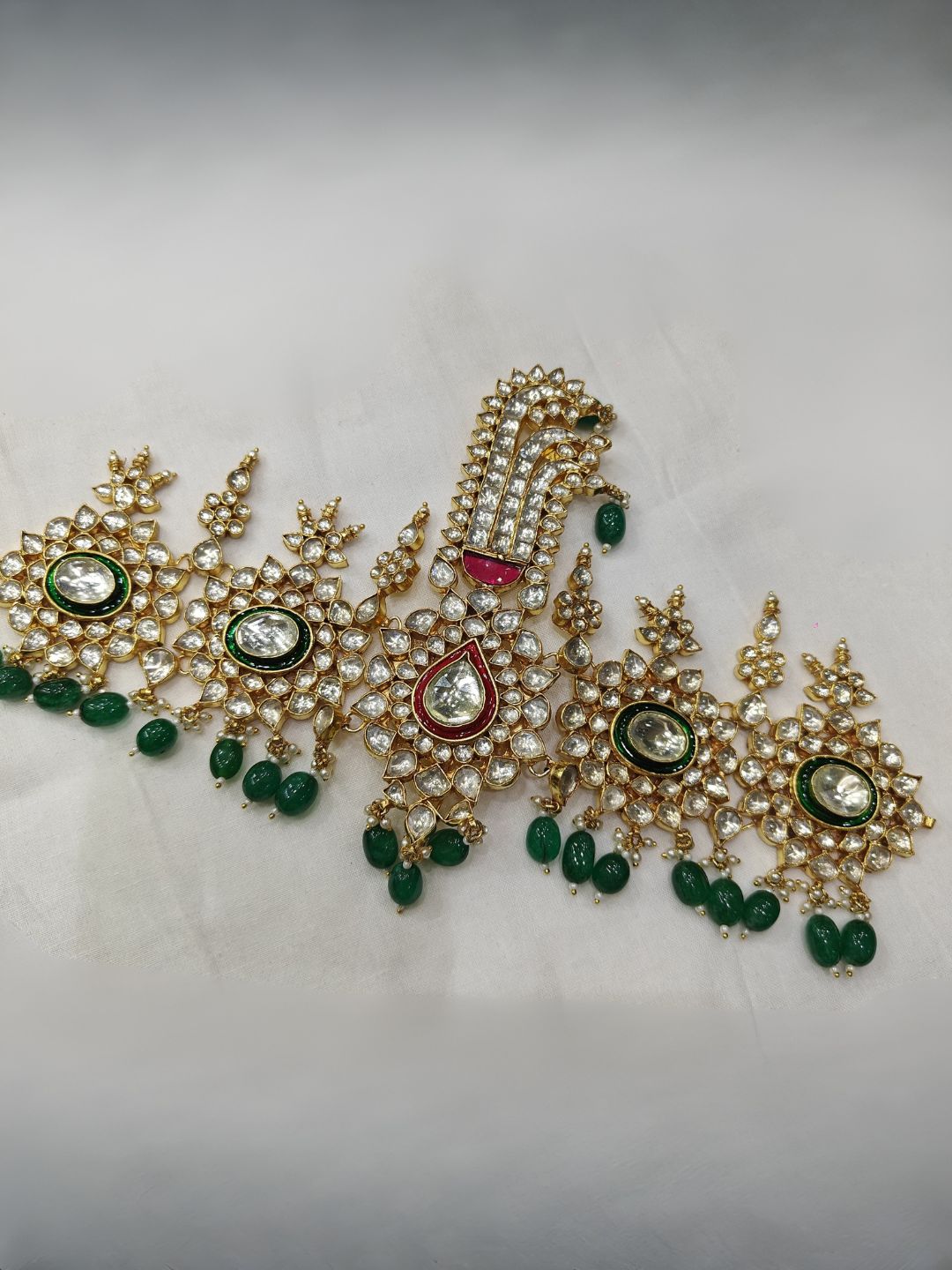 Buy Handcrafted Pachi Kundan Studded Groom Kalangi Online - Ishhaara