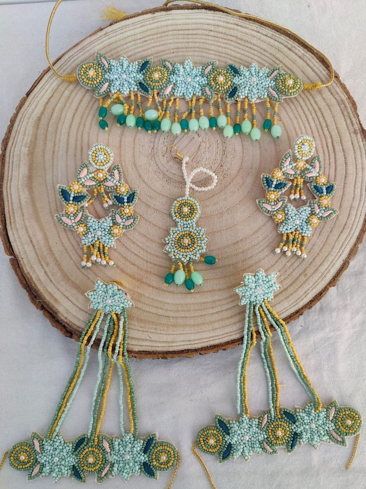 Buy Floral Haldi Jewellery for Brides Online