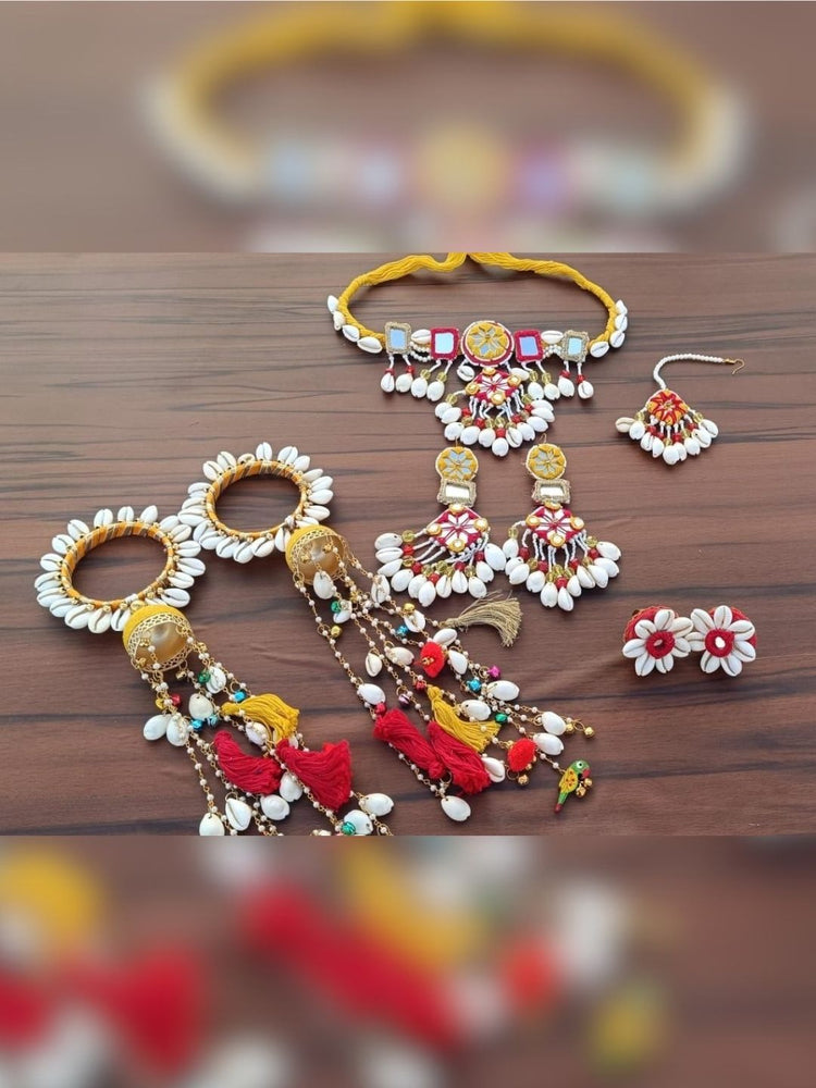Buy Floral Haldi Jewellery for Brides Online
