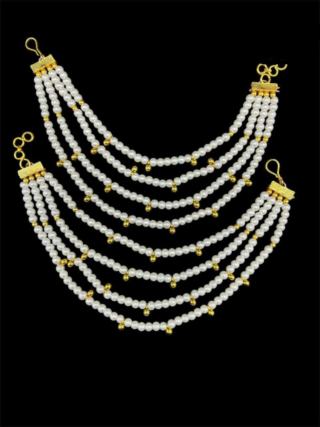 Buy Pearl Ear Chains Online - Ishhaara