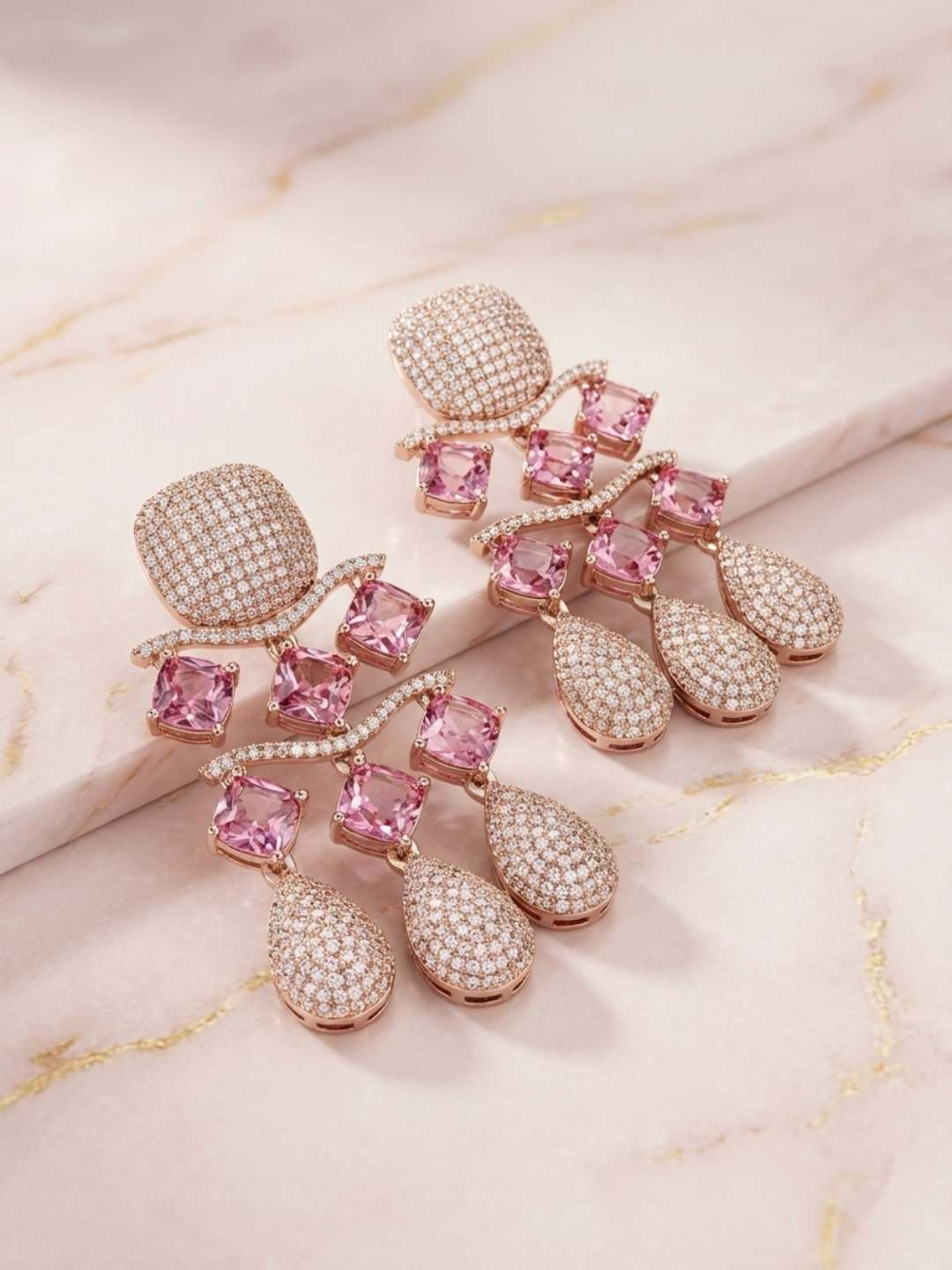 Buy Radiant Raindrop Diamond Earrings Online - Ishhaara