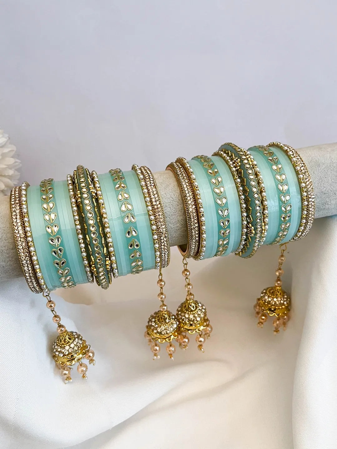 Buy Rajasthani Pastel Color Chooda Set Online - Ishhaara