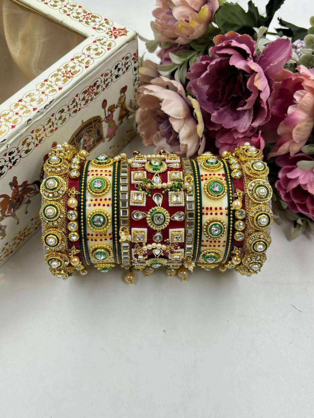 Buy Rajasthani Traditional Rajwadi Bangles Online - Ishhaara