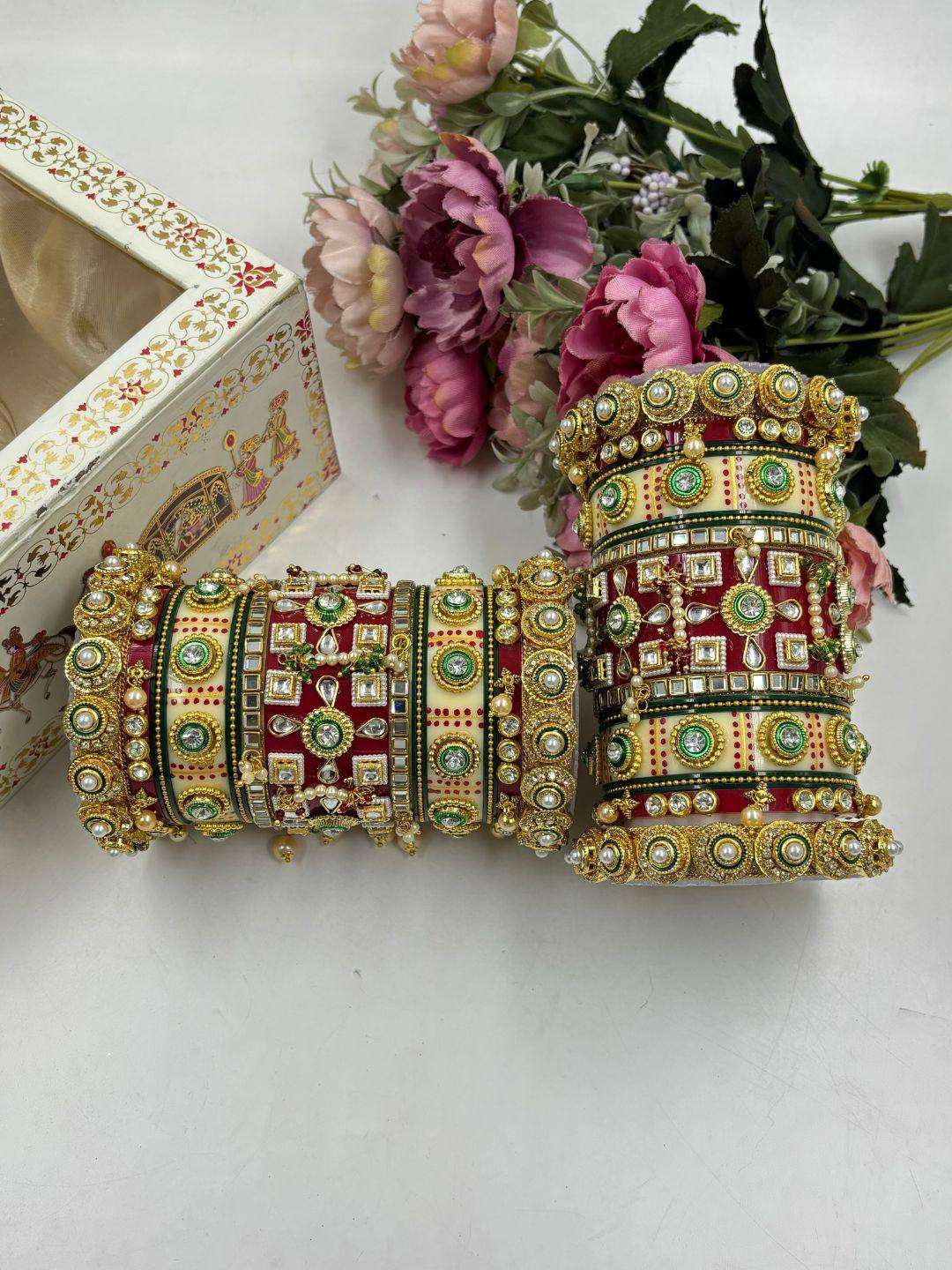 Buy Rajasthani Traditional Rajwadi Bangles Online - Ishhaara