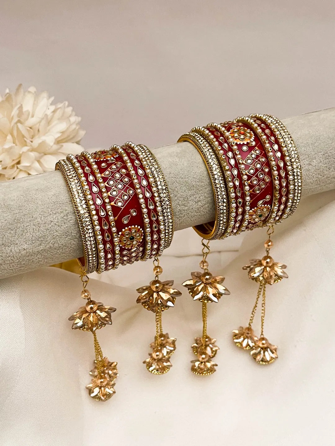 Buy Rajwadi Styled Small Chooda Set Online - Ishhaara