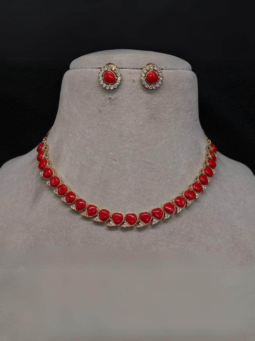 Buy Beaded Choker Necklace Set Online - Ishhaara