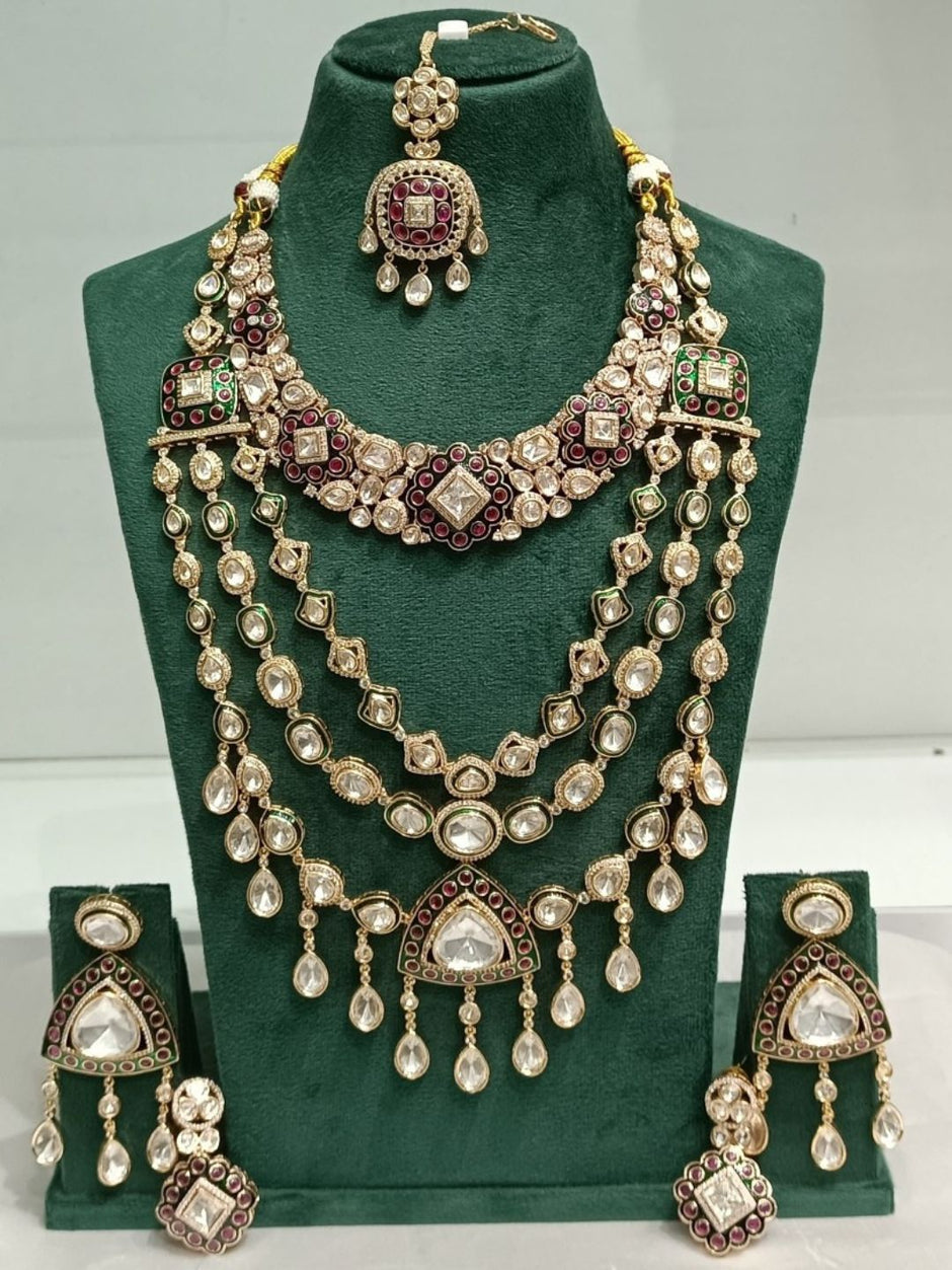 Buy Polki Jewellery Sets Online at Best Prices - Ishhaara